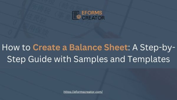 How to Create a Balance Sheet